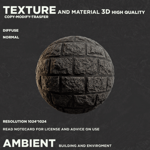 Second Life Marketplace Wall Stone Granite